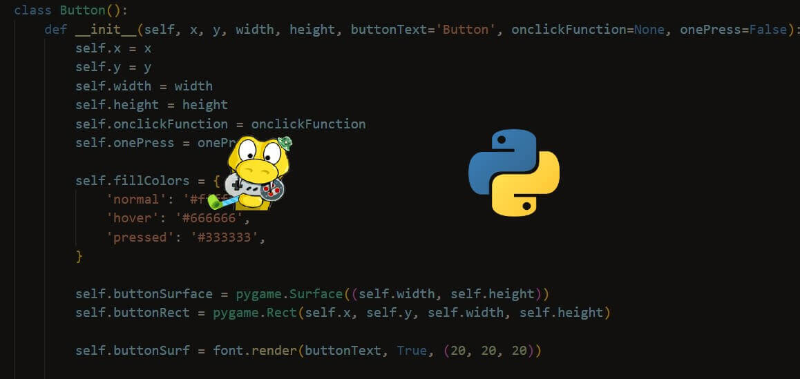 How To Make Buttons In PyGame Python Code