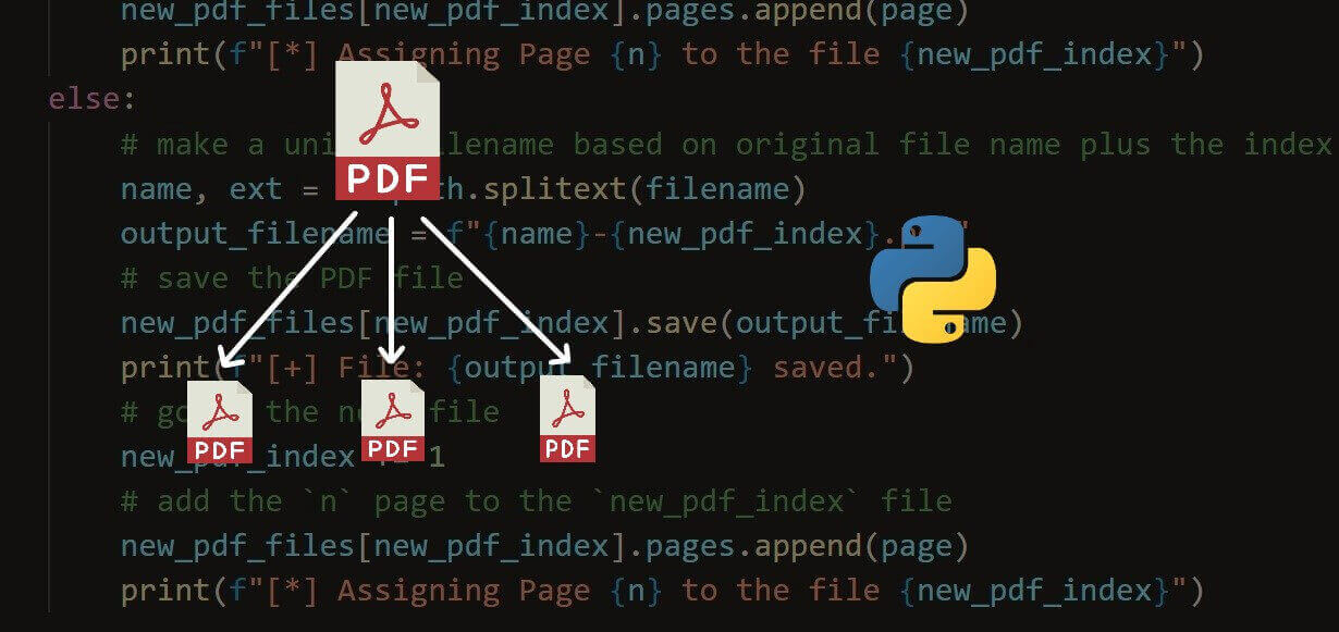 How To Split PDF Files In Python The Python Code