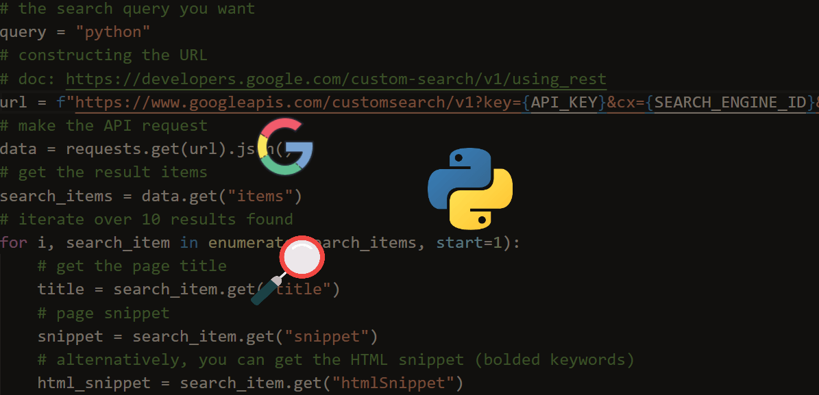 How To Use Google Custom Search Engine API In Python Python Code